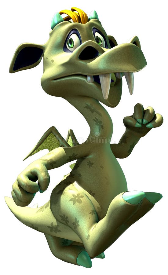 Cute dragon monster stock illustration. Illustration of claws - 77983688