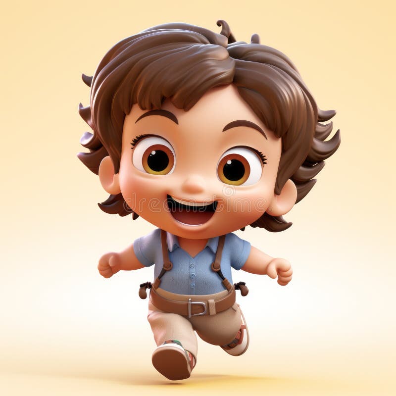 Cute and Dreamy Character Running in 8k Resolution with Soft Lighting ...