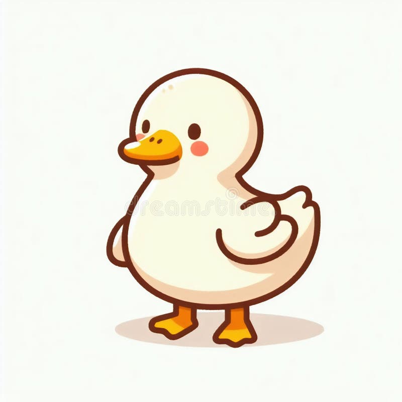 Cute duck art stock illustration. Illustration of feet - 325676729