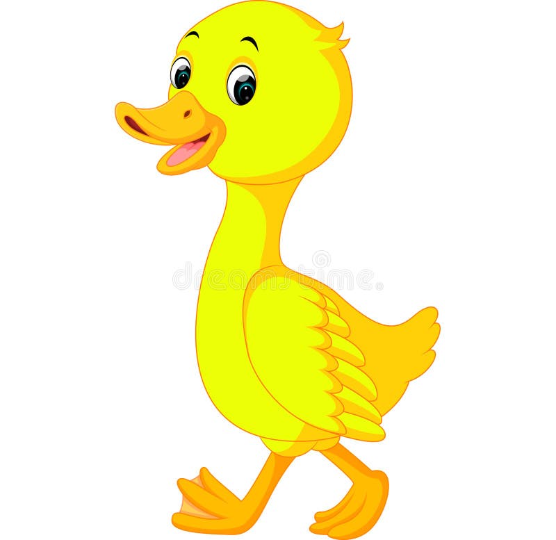 Cute duck cartoon stock vector. Illustration of cartoon - 81430802