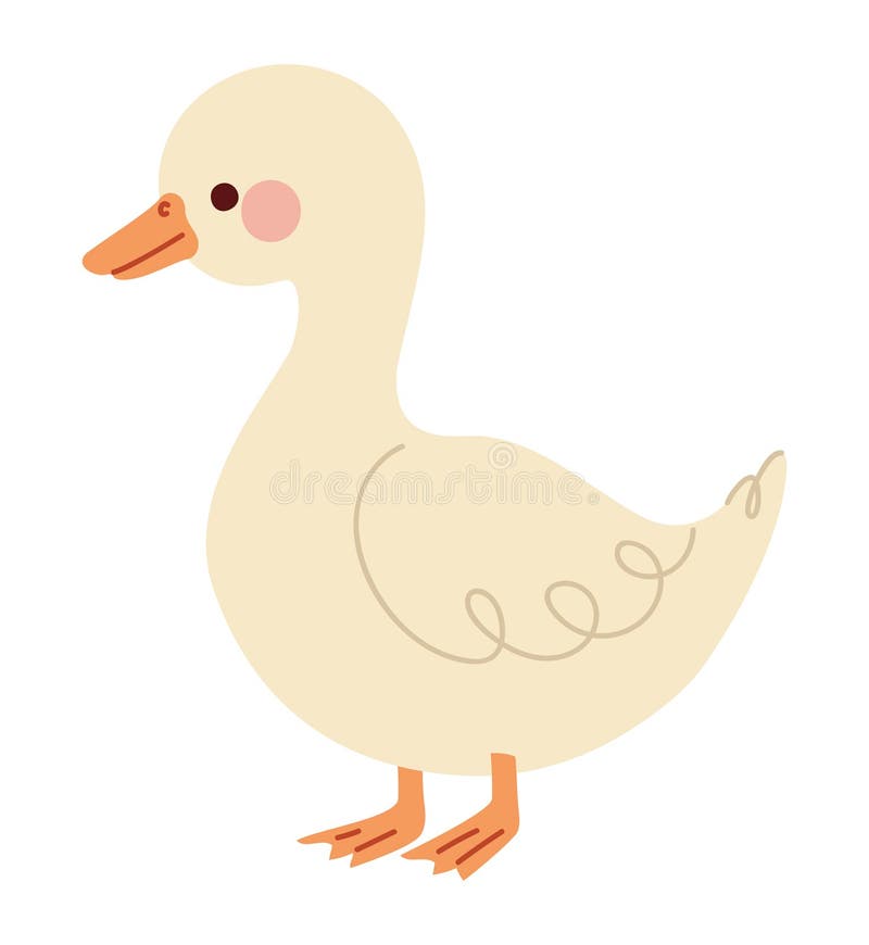 Cute duck design stock vector. Illustration of duck - 270802622