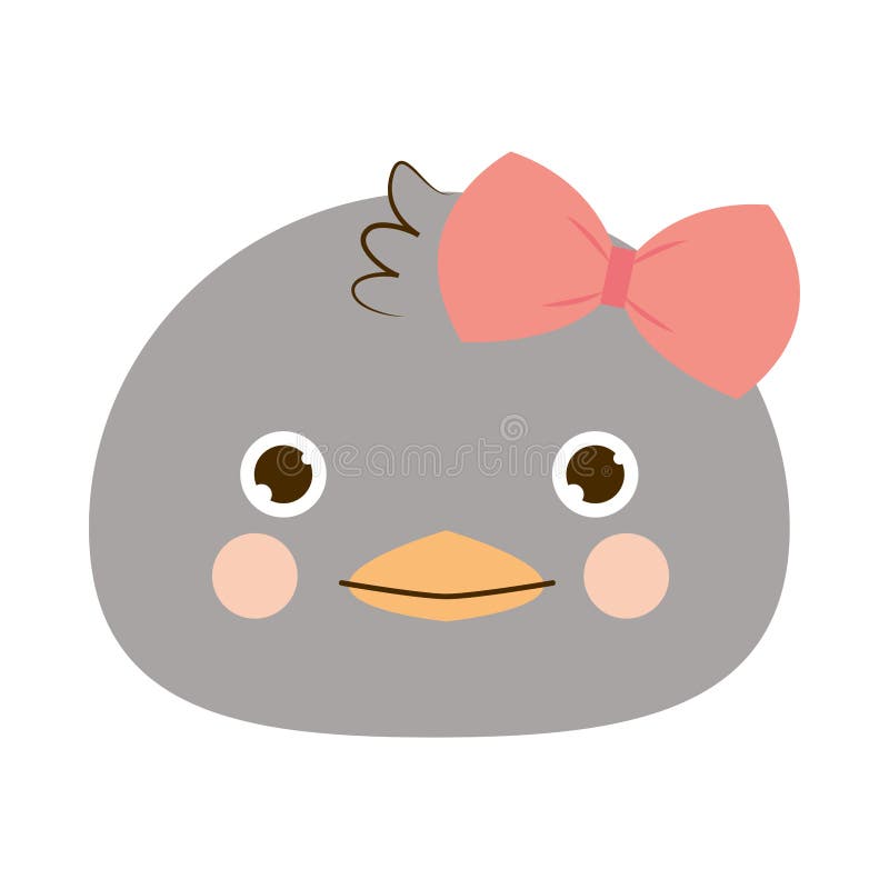 Cute duck face stock vector. Illustration of ducky, girl - 235000340