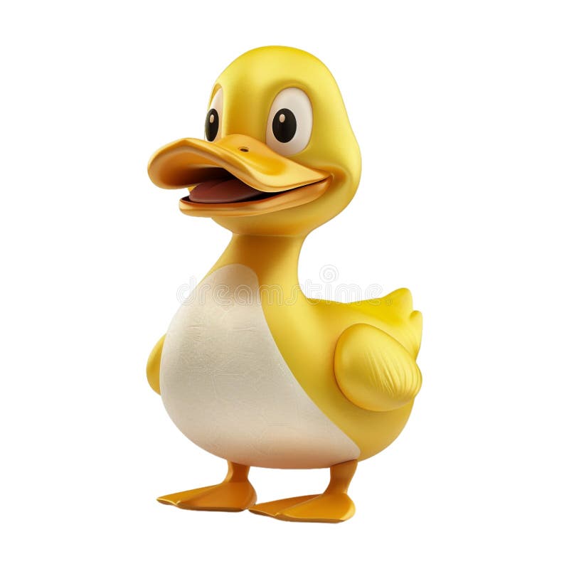 Cute Duck Toy on Transparent Background - Ai Generated Stock ...