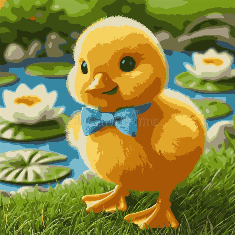 A Cute Duck Vector Art and Illustration 03 Stock Vector - Illustration ...