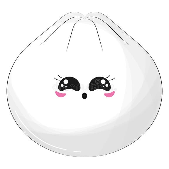 Cute Dumpling Character Cartoon Vector Stock Vector - Illustration of ...