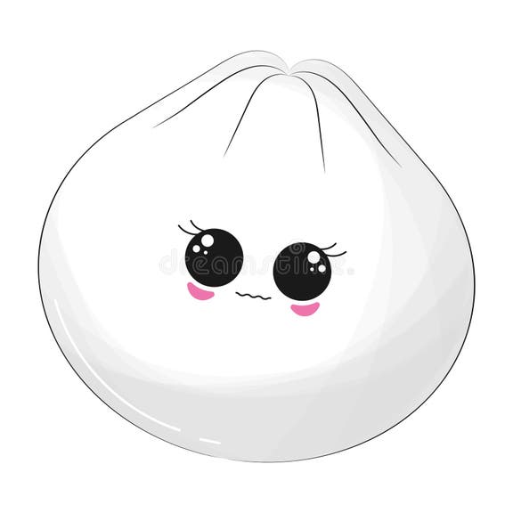 Cute Dumpling Character Cartoon Vector Stock Vector - Illustration of ...