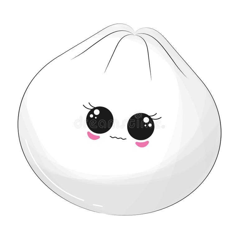 Cute Dumpling Character Cartoon Vector Stock Vector - Illustration of ...
