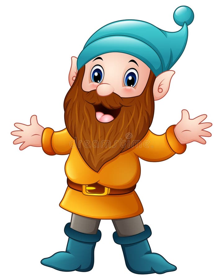 Cute dwarf cartoon stock vector. Illustration of happy - 92012595