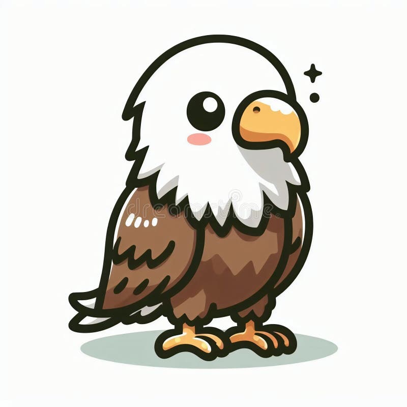 Cute eagle design stock illustration. Illustration of predator - 326648039