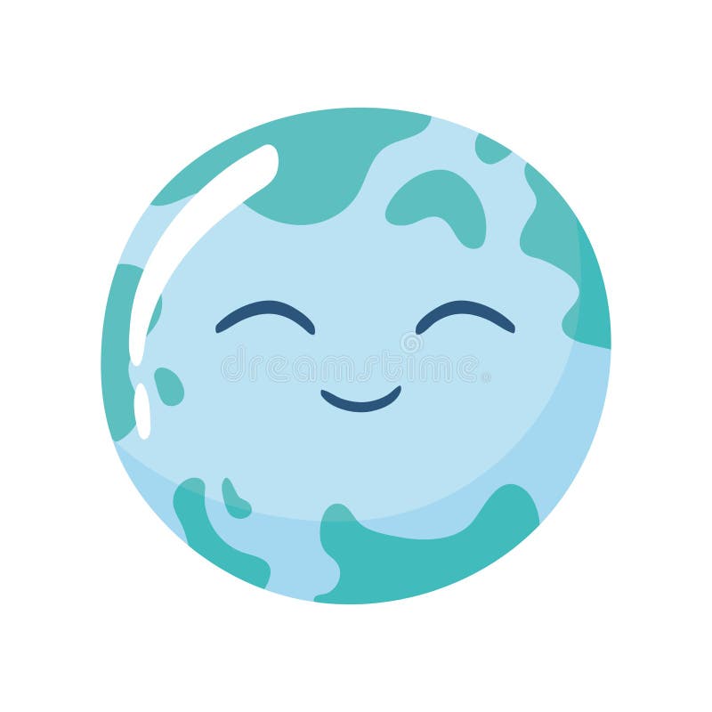 Cute earth planet stock vector. Illustration of cute - 226146012