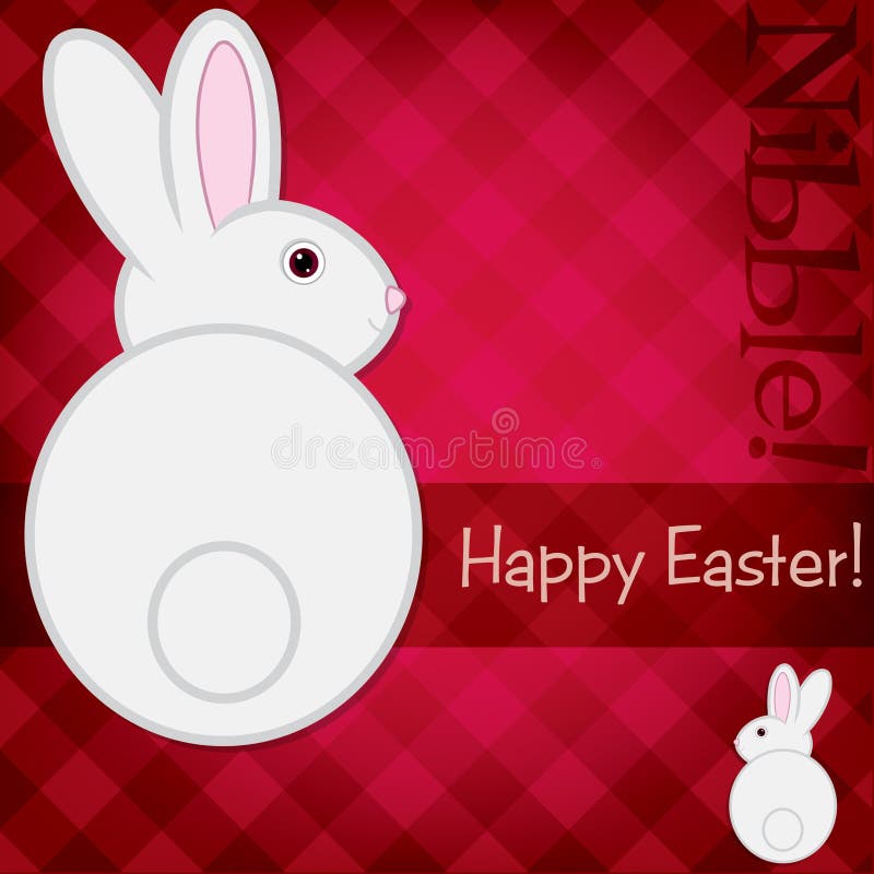 Cute Easter Bunny card stock vector. Illustration of animal - 164200776