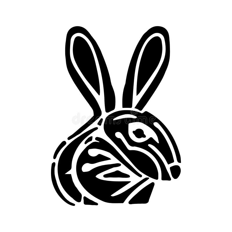 Cute Easter Bunny Cartoon Clipart. Vector Rabbit Motif. Stock Vector ...