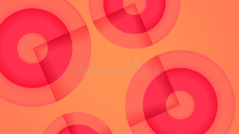 Coral Pink Abstract Geometric Background Stock Vector - Illustration of ...