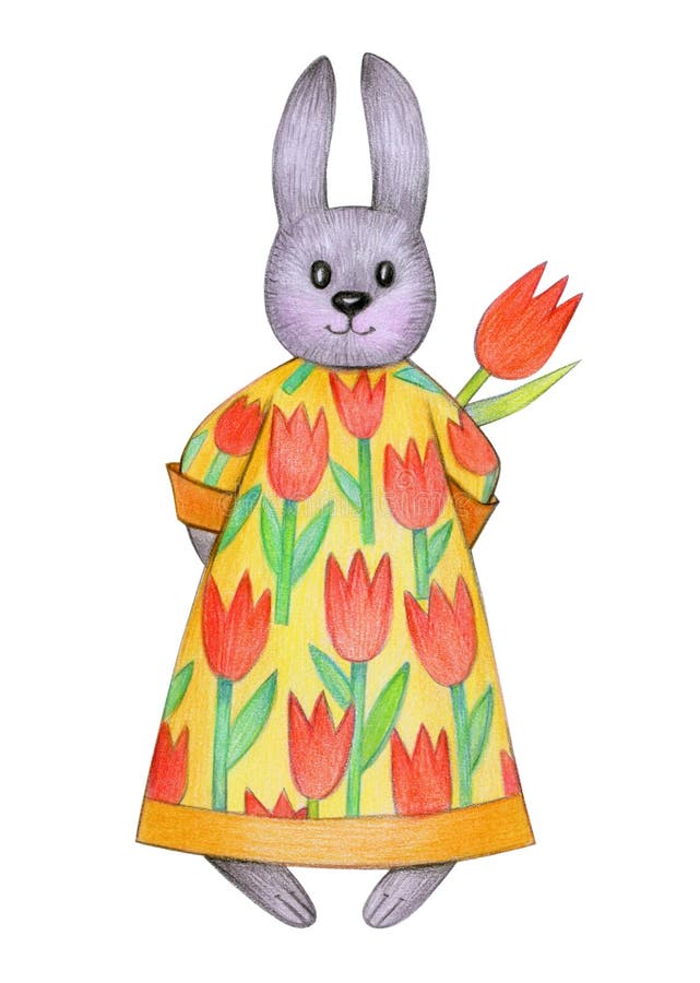 Dress up bunny template. stock vector. Illustration of baby - 36021022
