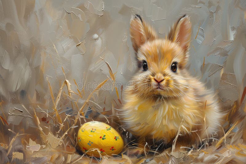 Bunny Oil Painting Stock Illustrations – 213 Bunny Oil Painting Stock ...