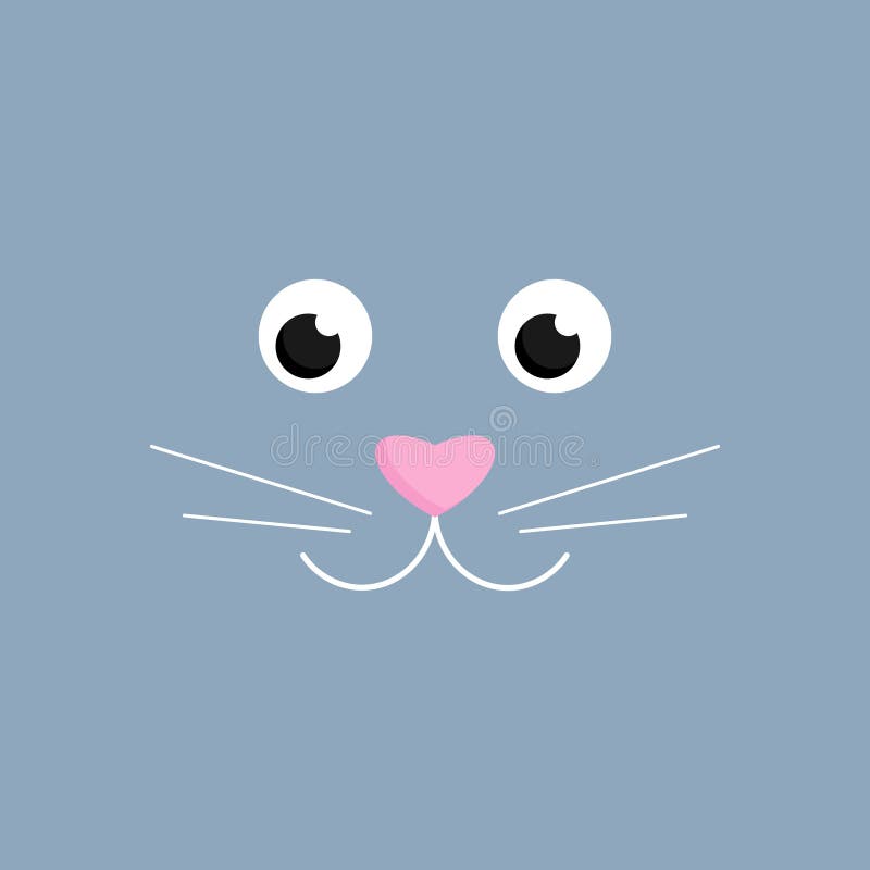 Cute Easter Bunny Square Cartoon Vector Stock Vector - Illustration of ...