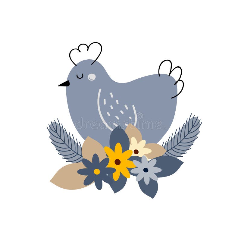 Cute Easter Chicken. Design for Easter. Vector Illustration Stock ...