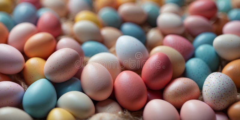 Cute Easter Eggs with Pink Heart Closeup. Stock Photo - Image of simple ...