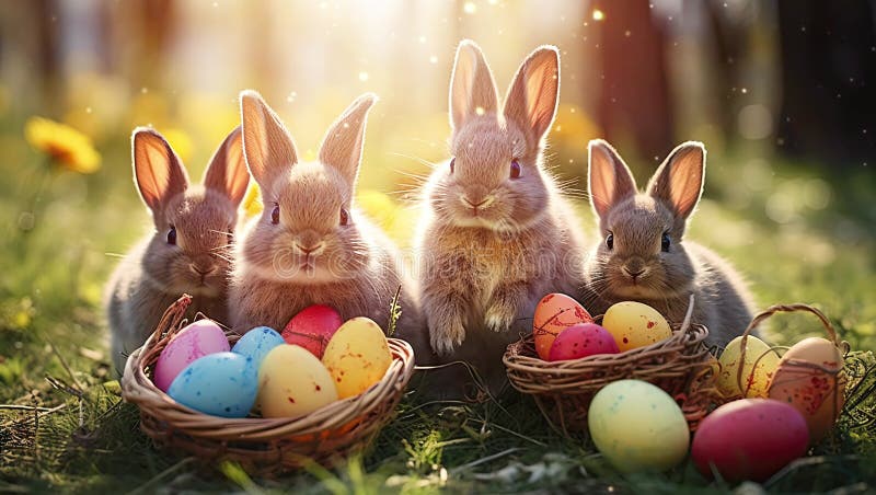 Cute Easter rabbit stock footage. Video of colorful - 309431934