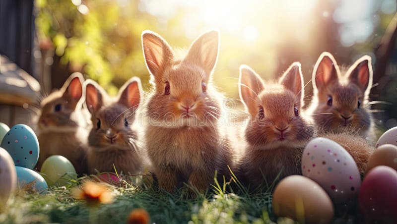 Cute Easter rabbit stock footage. Video of generated - 341778454