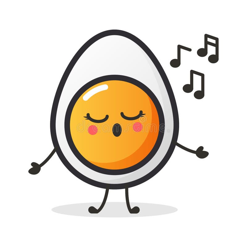 Cute Egg Character for Illustration or Mascot Stock Vector ...