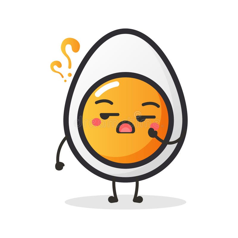 Cute Egg Character for Illustration or Mascot Stock Vector ...