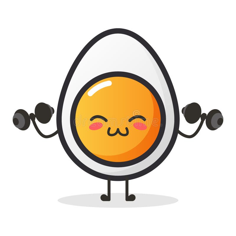 Cute Egg Character for Illustration or Mascot Stock Vector ...