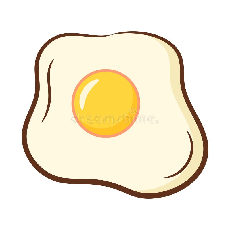 Cute Egg Drawing Clipart Sticker Stock Vector - Illustration of ...