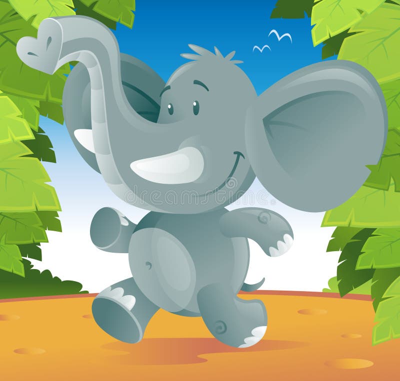 Running Elephant Stock Illustrations – 1,676 Running Elephant Stock ...