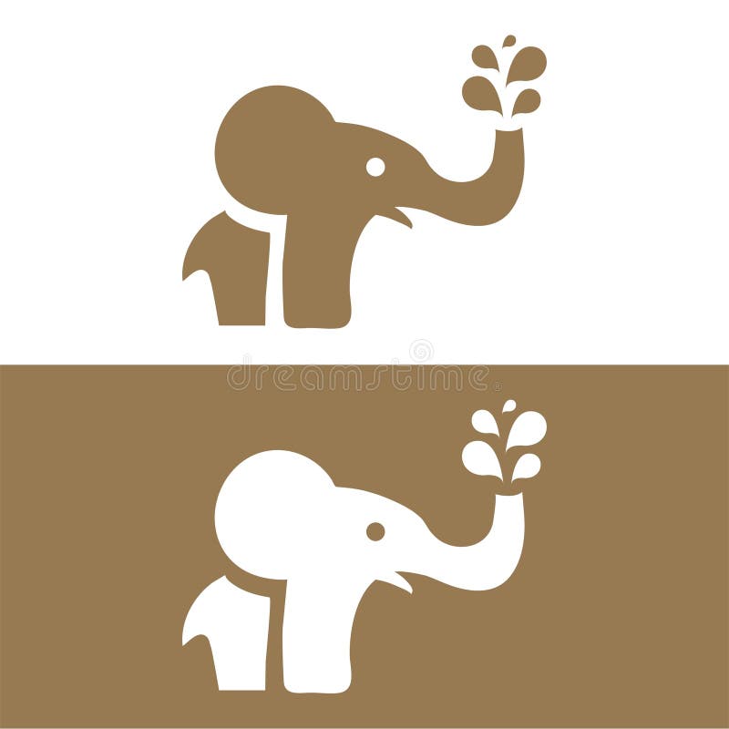 Cute Elephant Logo. Simple Elephant Logo. Elephant Logo Sign Vector ...