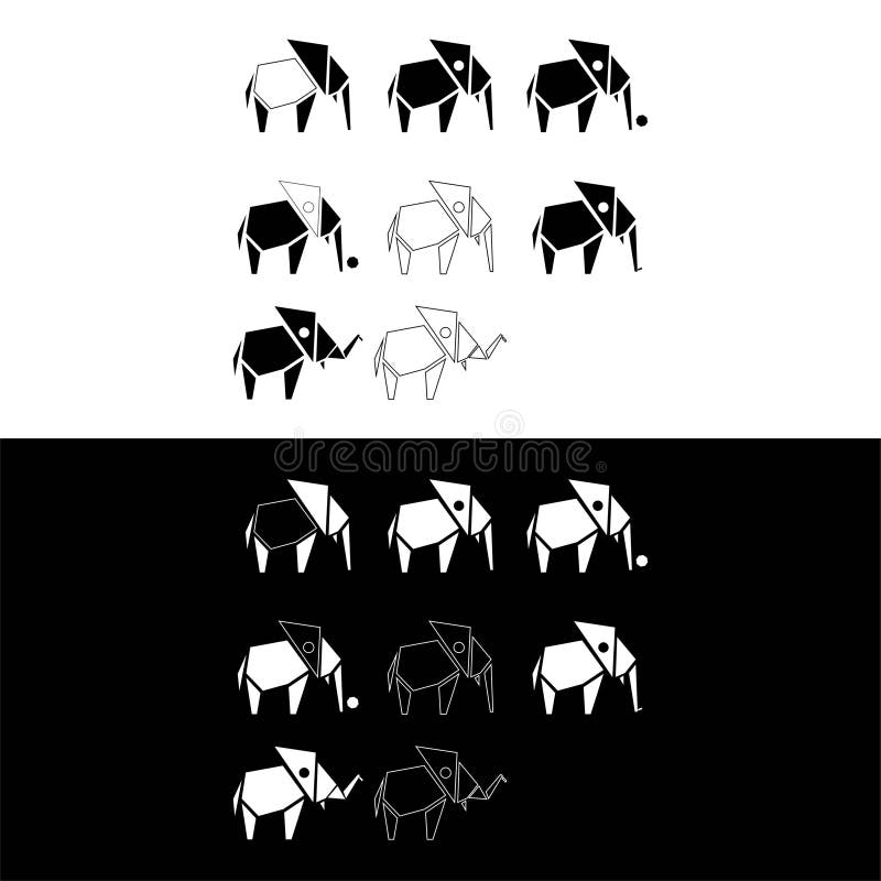 Cute Elephant Logo. Simple Elephant Logo. Elephant Logo Sign Vector ...