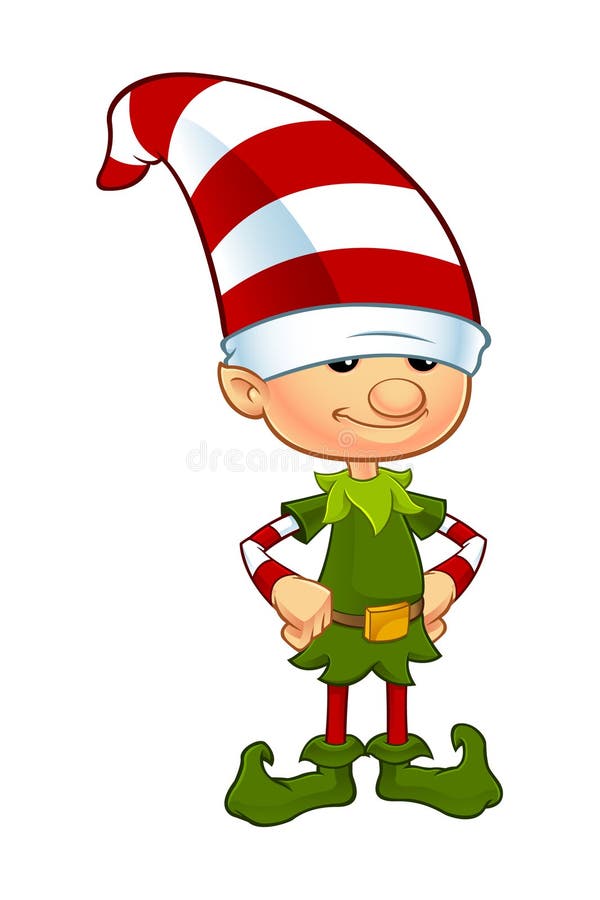 Cute Elf Character stock vector. Illustration of xmas - 46793432