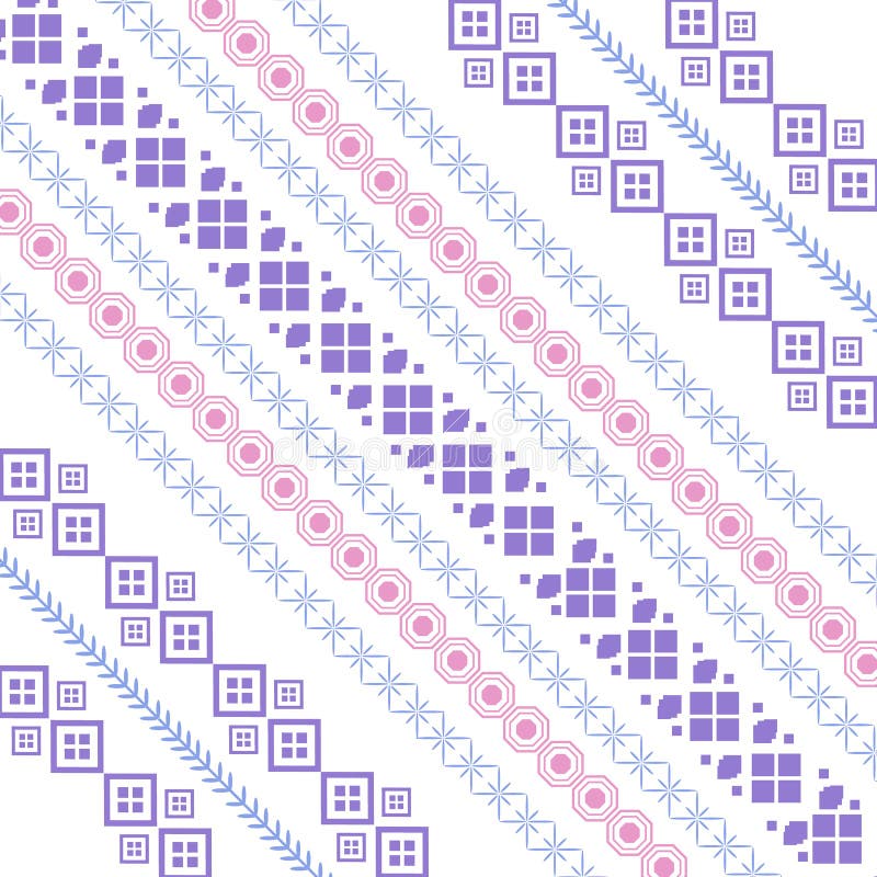 Cute Embroidery Pattern for Wall Bedroom Decor Stock Vector ...