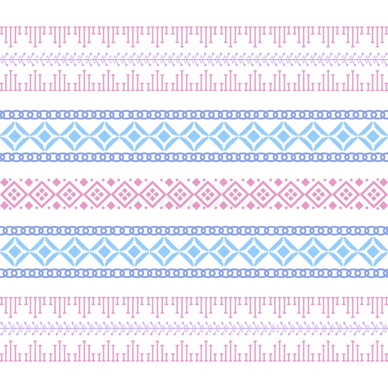 Cute Embroidery Pattern for Wall Bedroom Decor Stock Vector ...