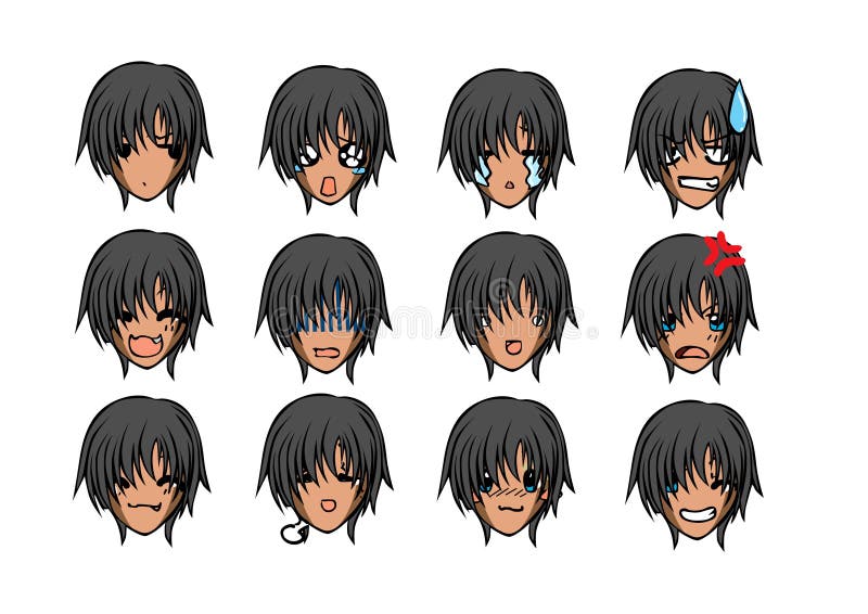 Cute emoticon style stock illustration. Illustration of cool - 84793357