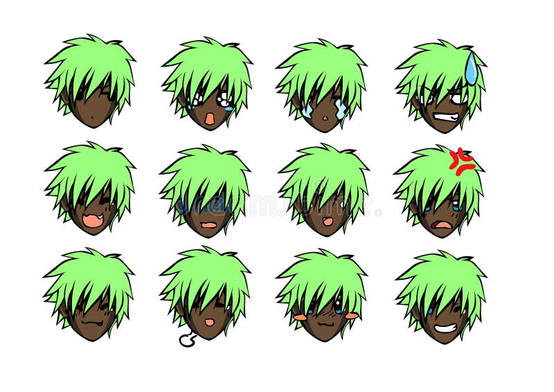 Cute emoticon style stock illustration. Illustration of emoticon - 84865534