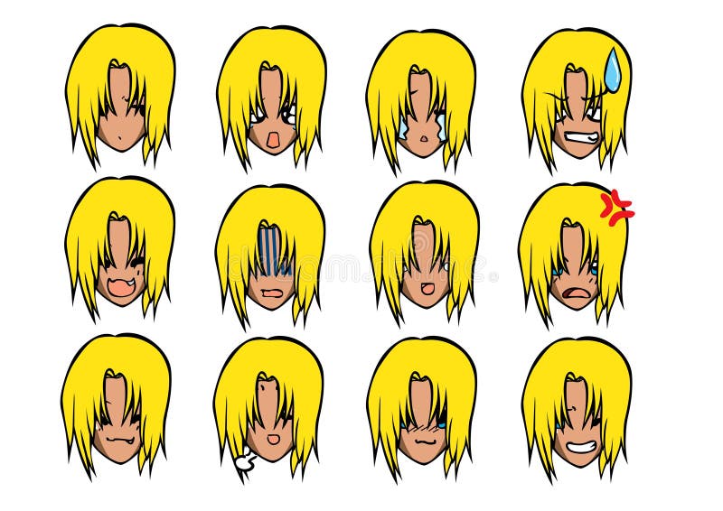 Cute emoticon style stock illustration. Illustration of happy - 84922971