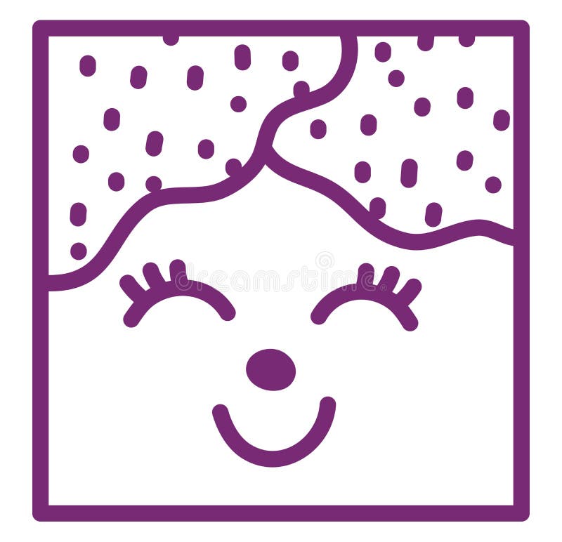 Cute emotion face, icon stock vector. Illustration of cheerful - 258928596