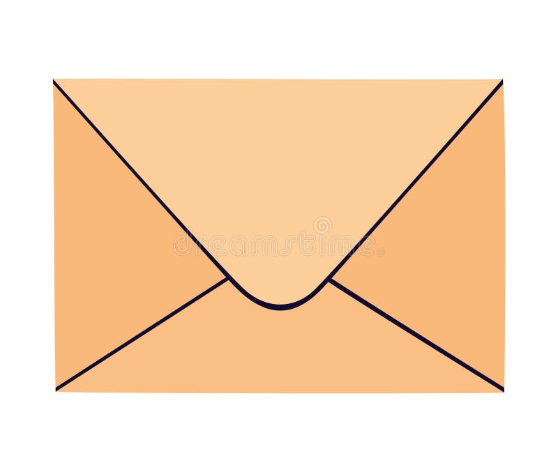Cute envelope icon stock vector. Illustration of postal - 231024524