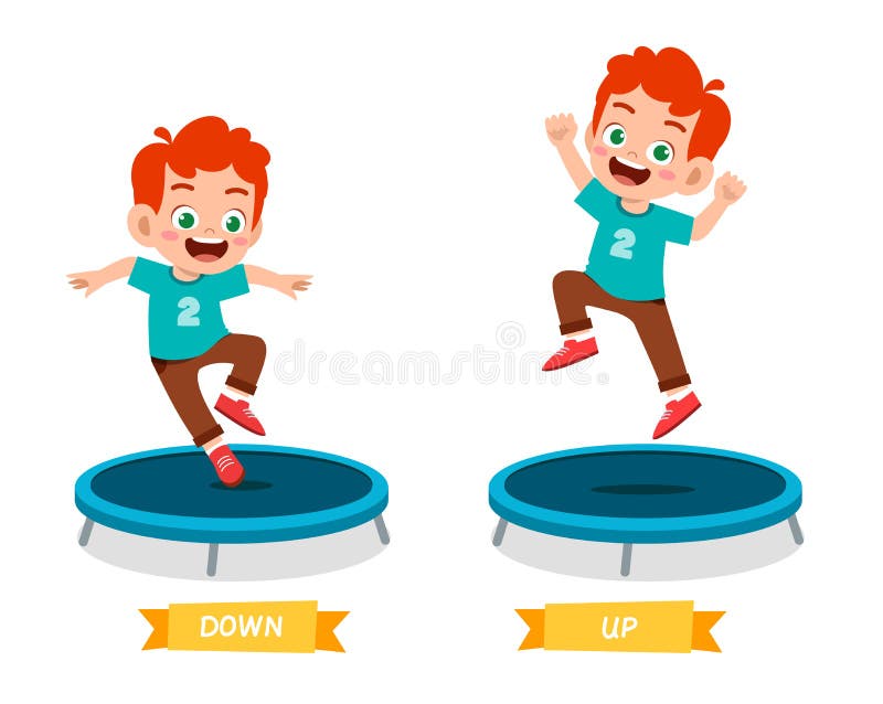 Opposite Up Down Cartoon Stock Illustrations – 39 Opposite Up Down ...