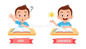 Cute Example of Opposite Word Antonym for Kid Stock Vector ...