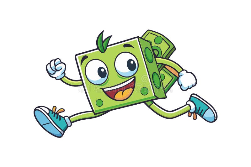 Cute and Expressive Animated Dollar Character Showing Movement and ...
