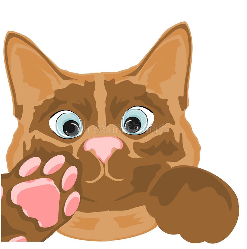 Cute siamese cat stock illustration. Illustration of love - 263531832