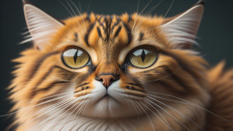 Cute face kitty cat stock illustration. Illustration of whiskers ...