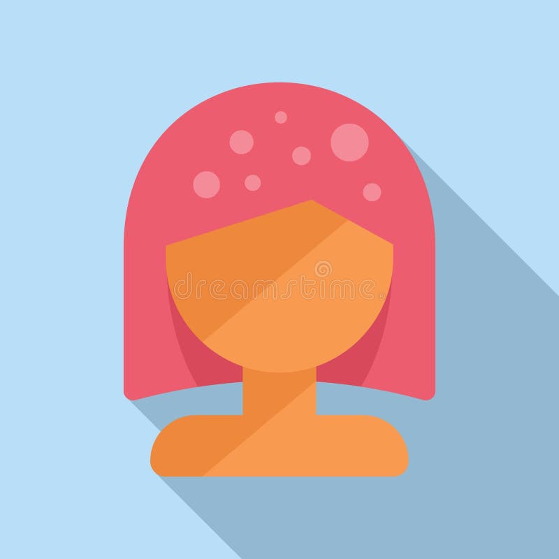 Cute Face Wig Icon Flat Vector. Coloration Fake Stock Vector ... Cute Face Wig Icon Flat Vector. Coloration Fake Stock Vector ...