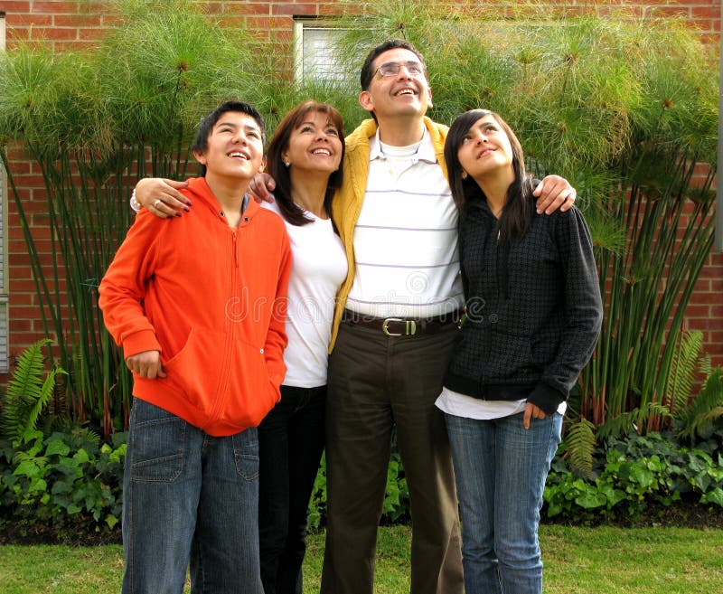 Cute Family stock photo. Image of summer, family, hispanic - 10884716