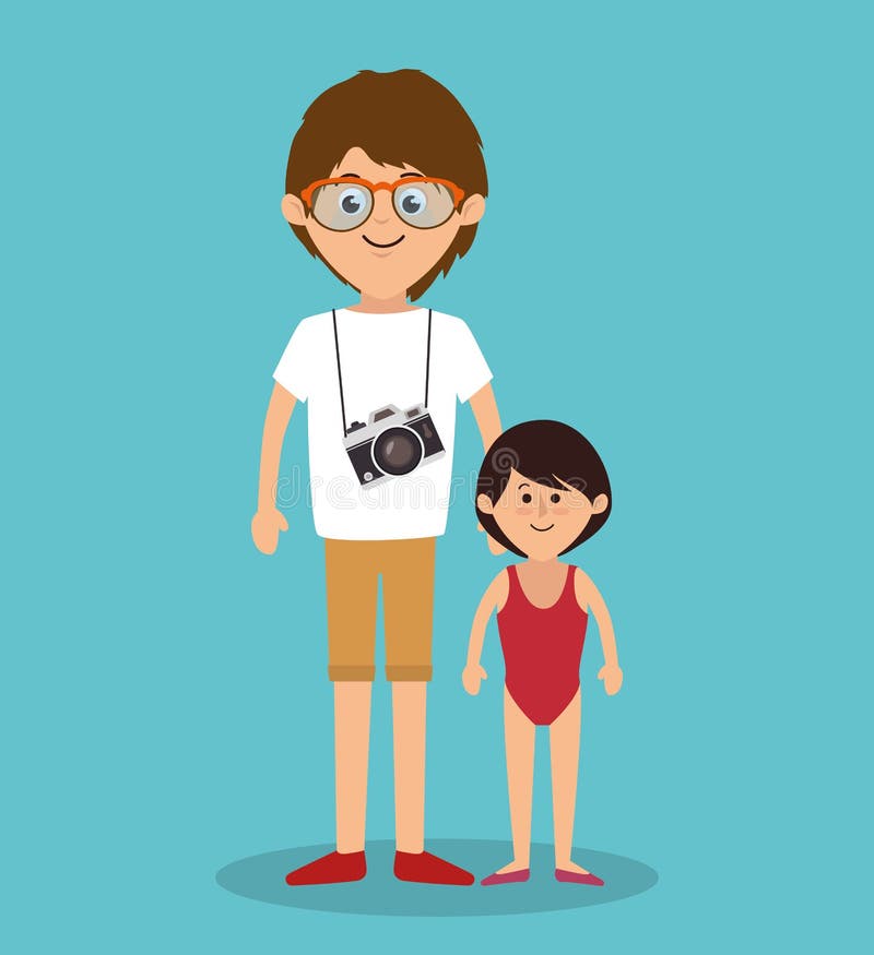 Cute family members group stock illustration. Illustration of members ...