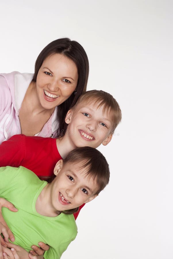 Three kids posing stock image. Image of attractive, model - 22294263