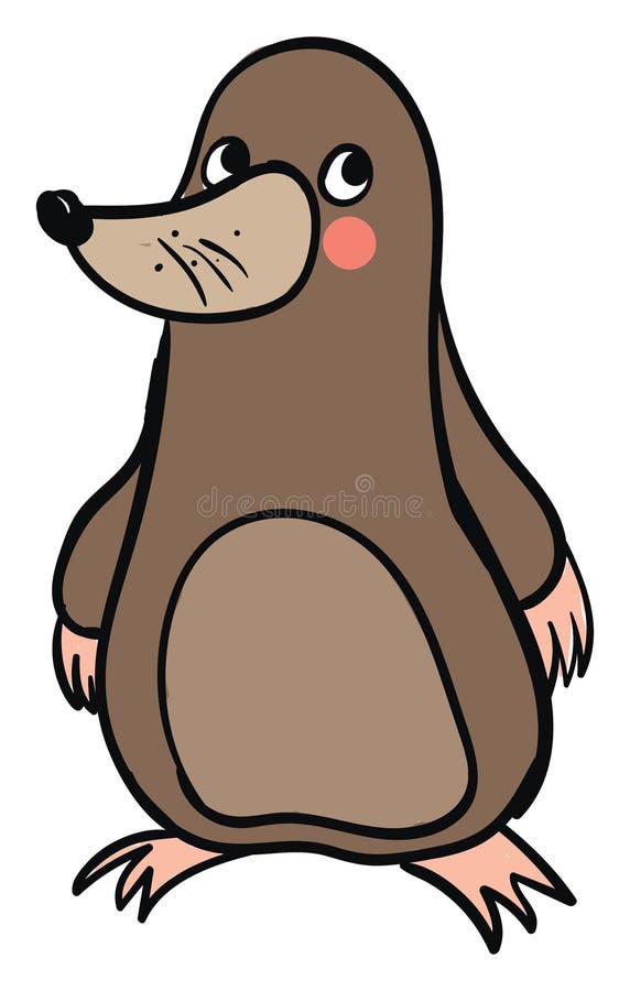 Mole illustration stock illustration. Illustration of animal - 111471579