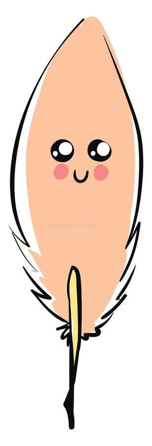 Cute Feather, Illustration, Vector Stock Vector - Illustration of style ...